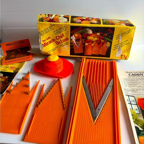 Kitchen | Vintage 7s Mandolin Slicer Miracle Chef De Luxe | Poshmark